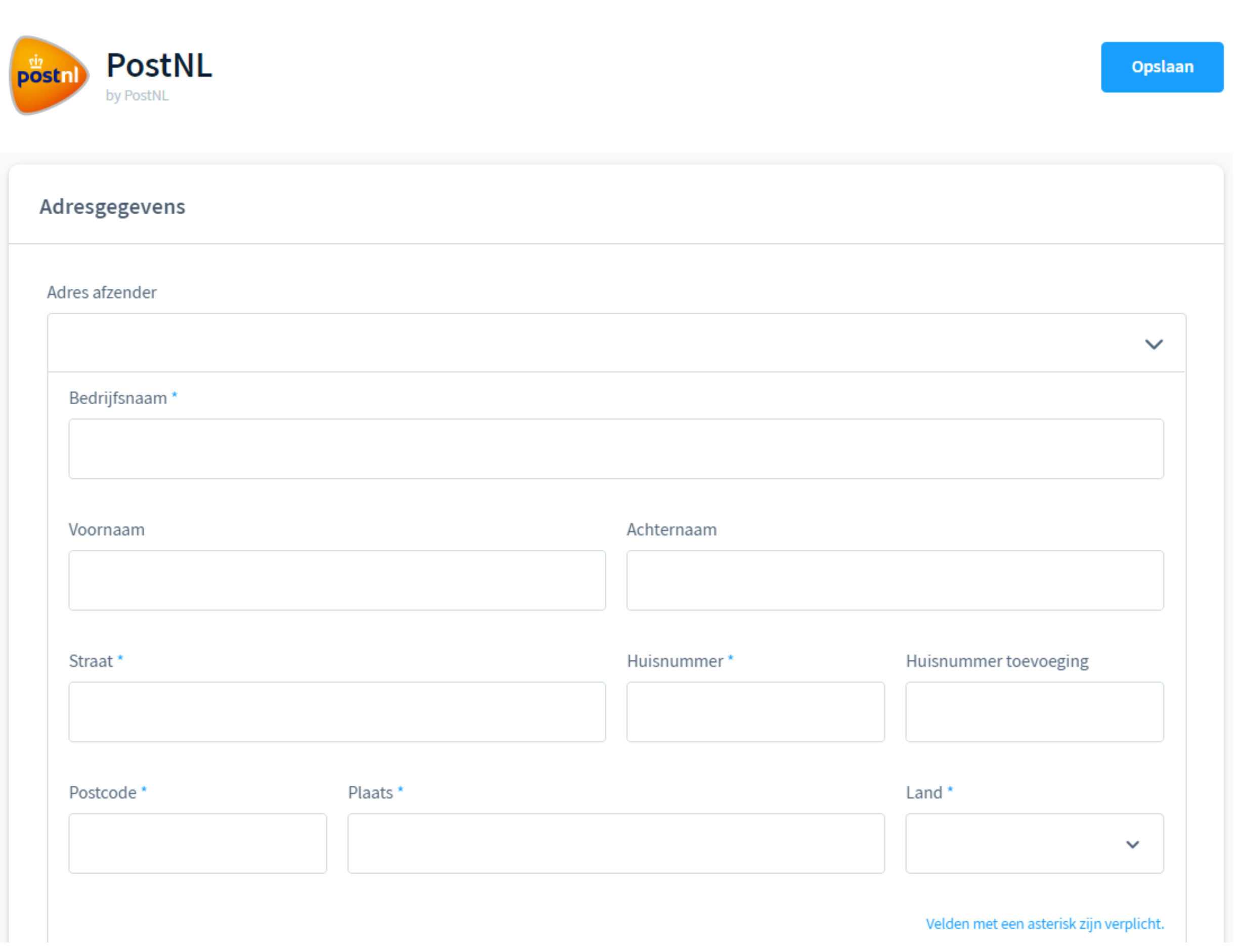 PostNL Shopware Manual