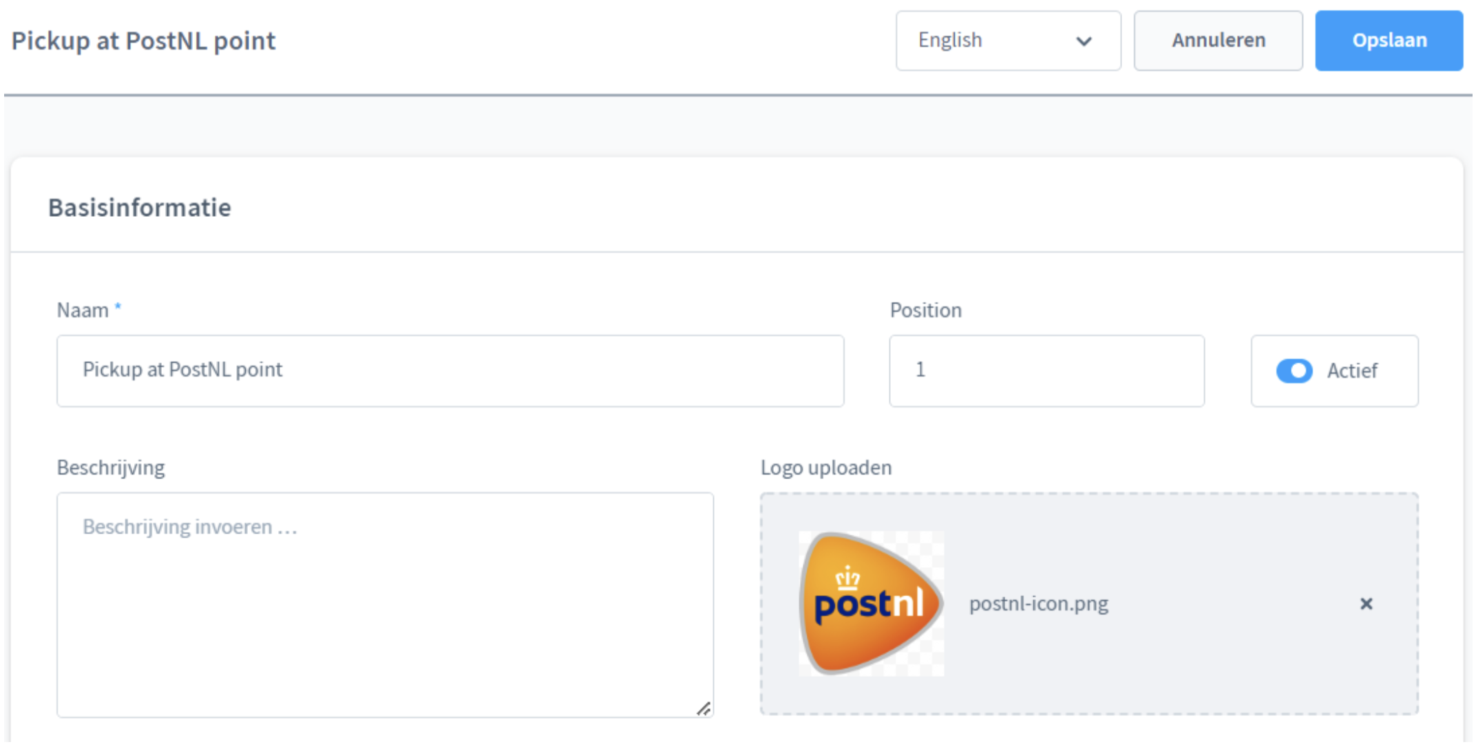 PostNL Shopware Manual