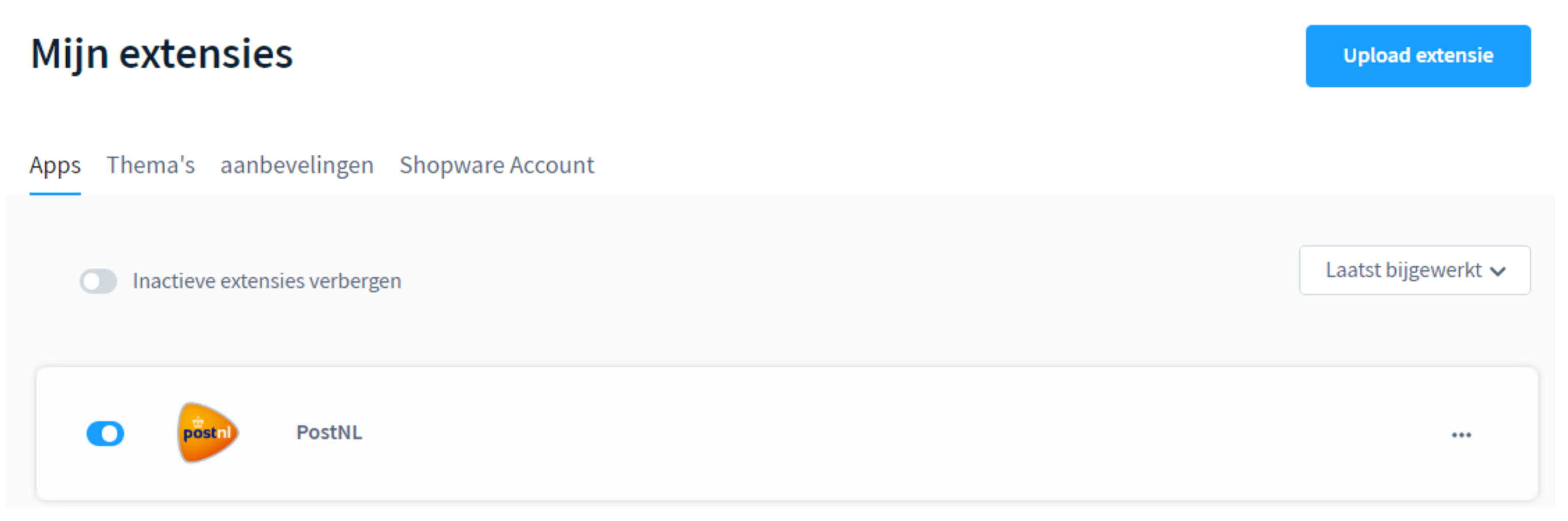 PostNL Shopware Manual