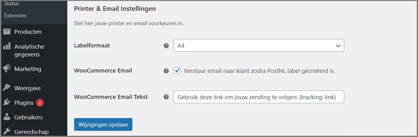 PostNL WooCommerce Manual